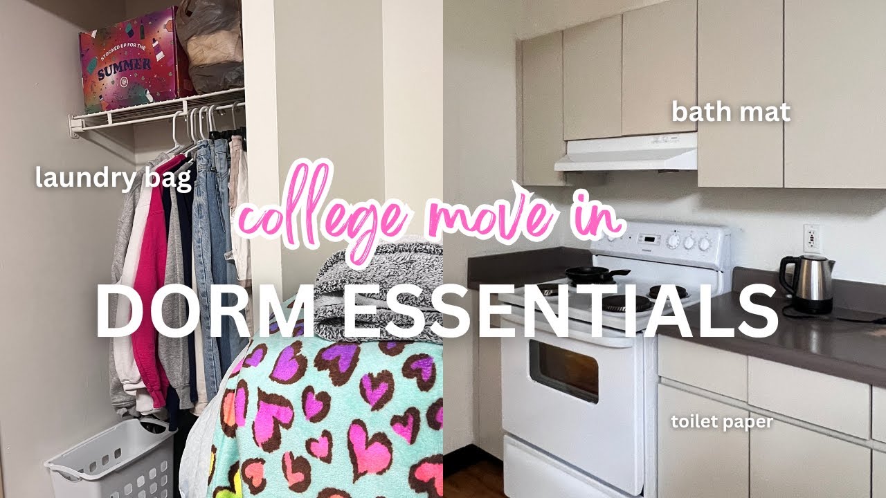 don't forget these COLLEGE DORM ESSENTIALS | *checklist, what you NEED ...