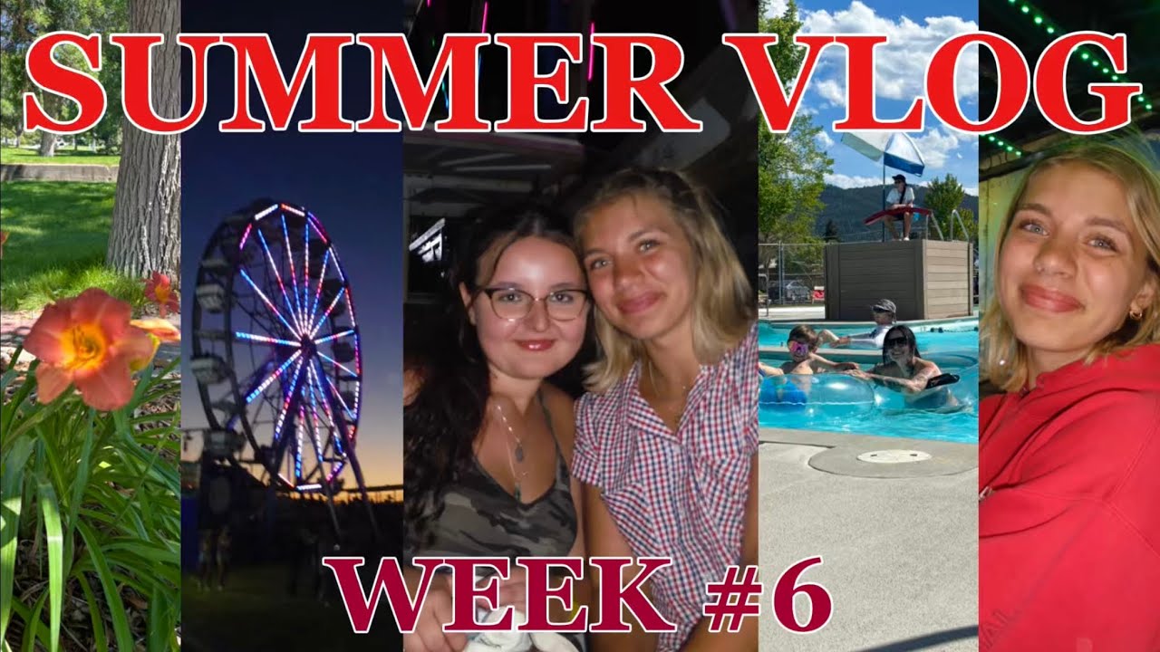 SUMMER VLOG | week 6 🐞| county fair, pool, cheer camp! (part 1) - YouTube