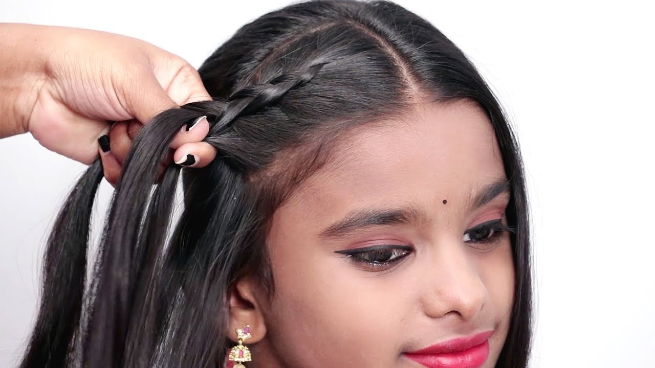 Quick and easy college/party hairstyle | Front hairstyle | Easy party ...