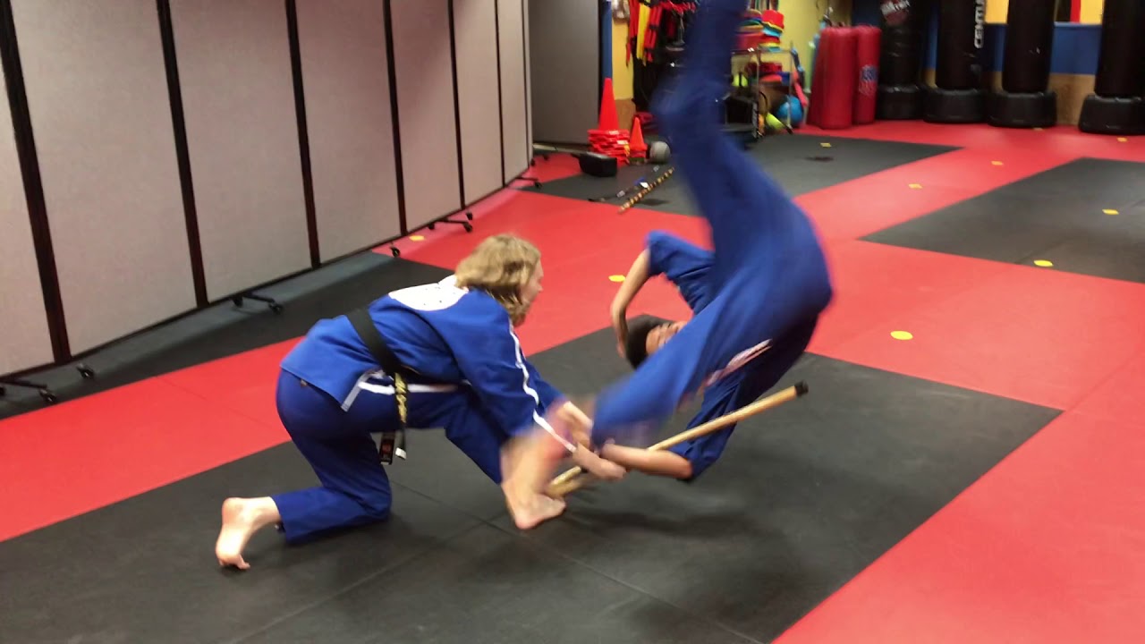 Black Belt cane one step. - YouTube
