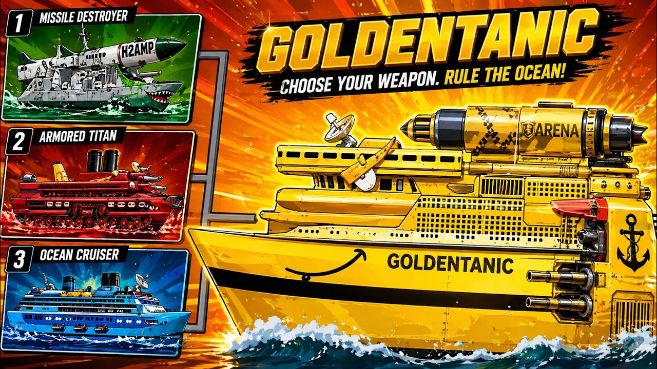 Power Levels: GOLDENTANIC DESTROYS MONSTERTANIC 🚢 | Cartoons About ...