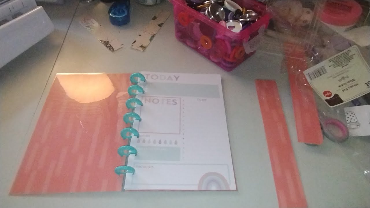 Diy Dollar Tree (Jot) Memo Pad Into A Discbound Notebook System - YouTube