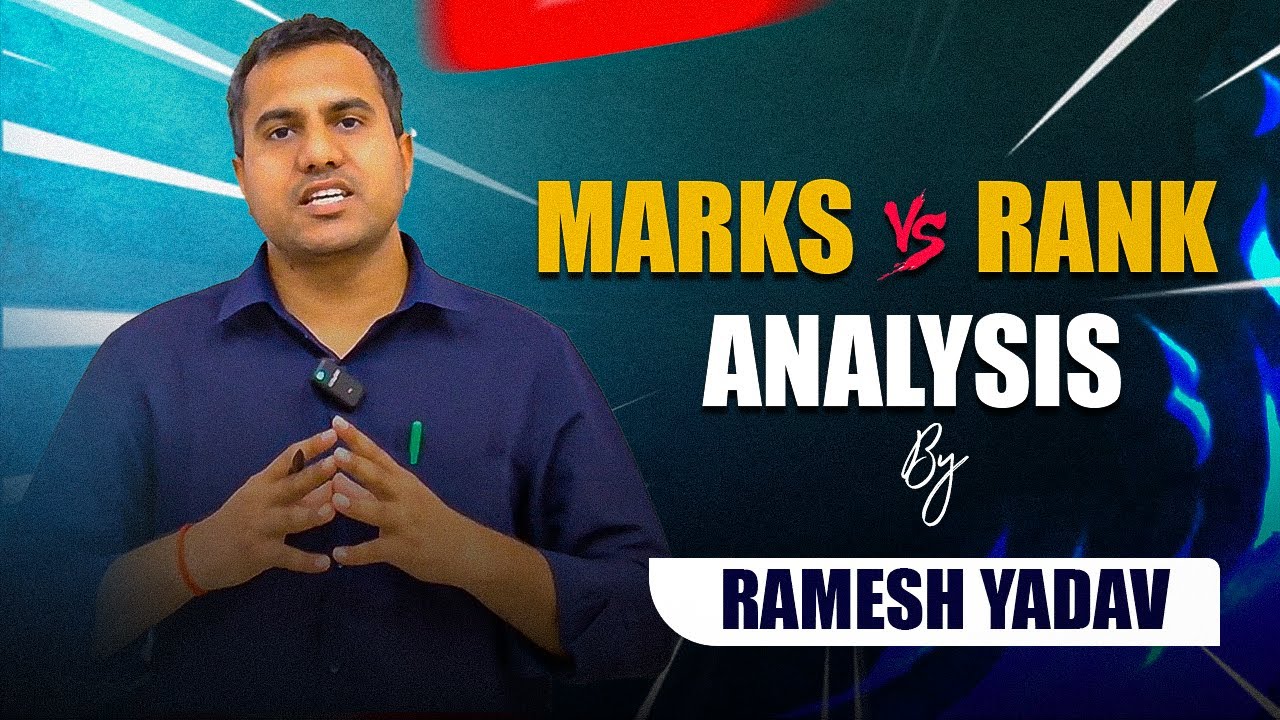 Marks vs Rank Analysis - JEE Advanced - YouTube