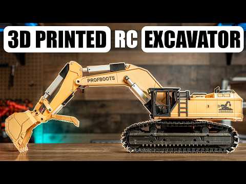 3D Printed RC Excavator - DIY