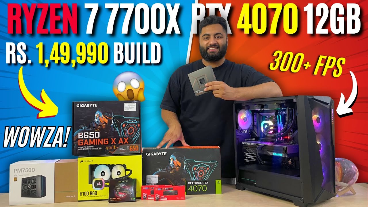 AMD 4K Gaming PC Build | Rs 1.5 Lakhs Ryzen 7 7700x | RTX 4070 😍🤯 - YouTube