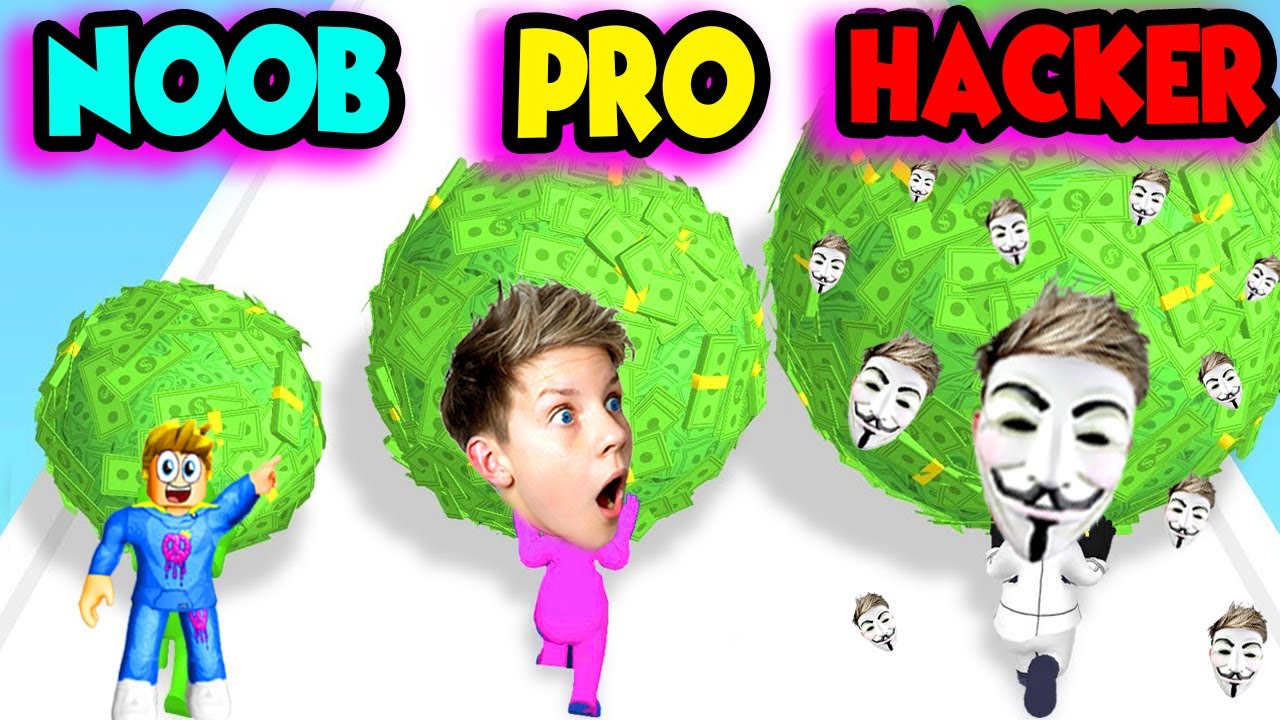 Can We Go NOOB to PRO to HACKER in Money Roll?! Prezley - YouTube