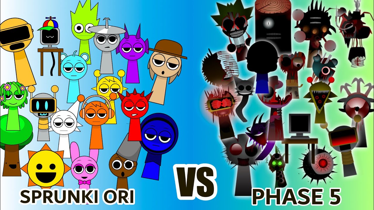 Sprunki Phase 5 vs Sprunki Normal part 1 (battle arena) - YouTube
