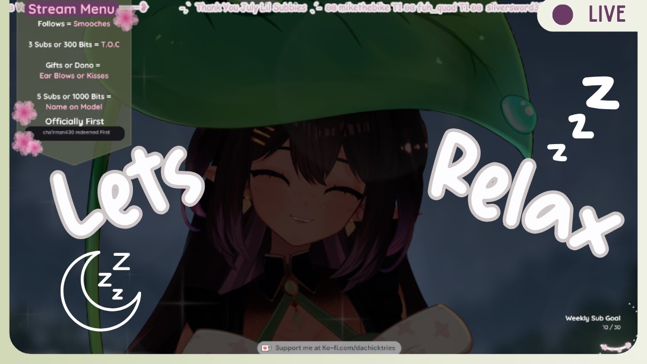 [Live ASMR] Friyay Relaxing! 🌸 Follows = Smooches 🧚🏽 #asmr - YouTube