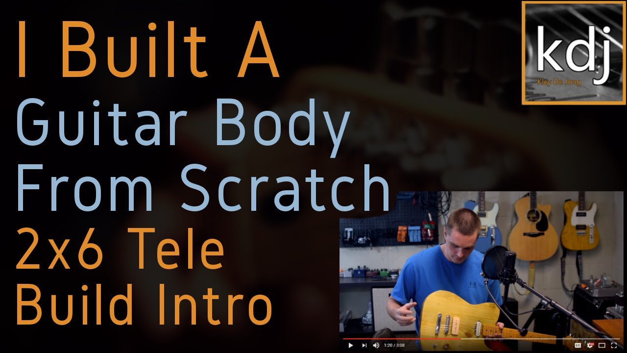 I Built A Guitar Body From Scratch - 2x6 Tele Build Intro - YouTube