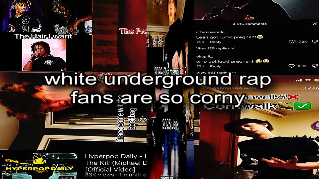 white underground rap fans are so corny - YouTube