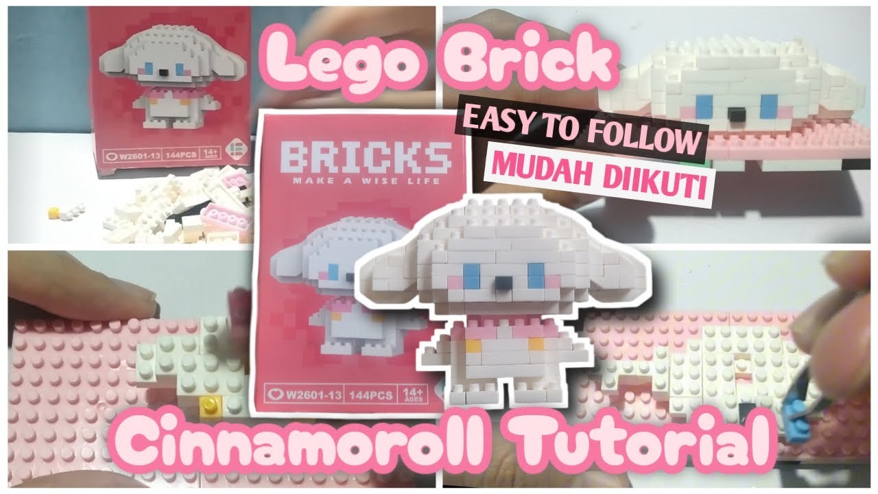 Cinnamoroll Tutorial W2601-13 Lego Bricks How To Build Nano Block Cara ...