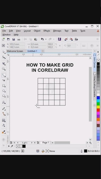 How To Make Grid Manual in CorelDraw #shorts #coreldraw #tutorial #grid ...