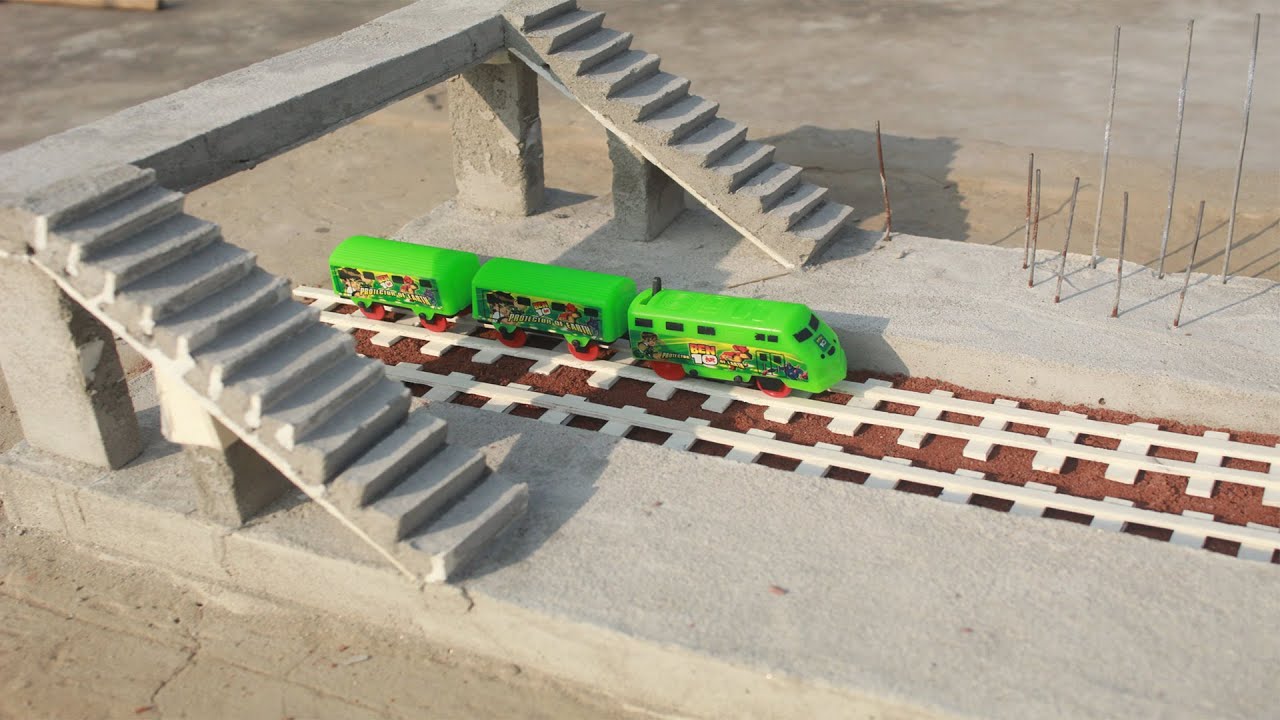 Mini Railway Station Construction part-1 - YouTube