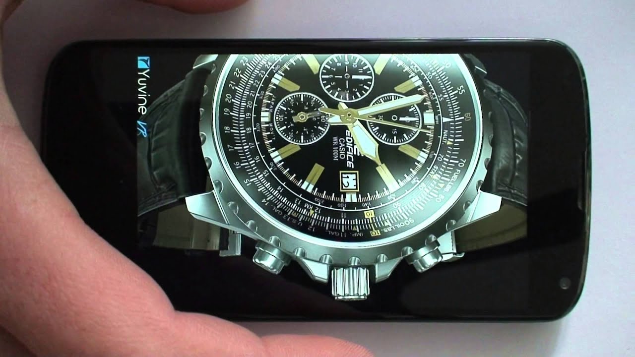 Yuvine VR - Casio Edifice - Prototype on Nexus 4 - YouTube