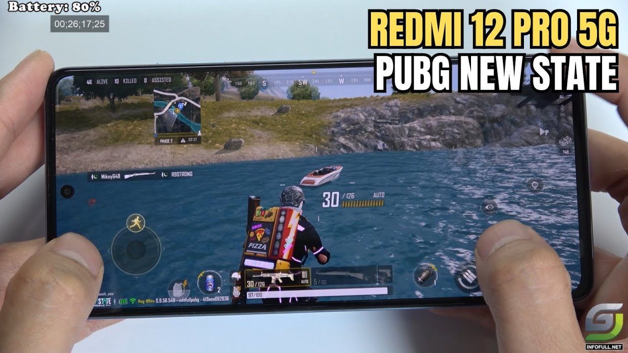 Redmi Note 12 Pro 5G Test game PUBG New State 90 FPS - YouTube