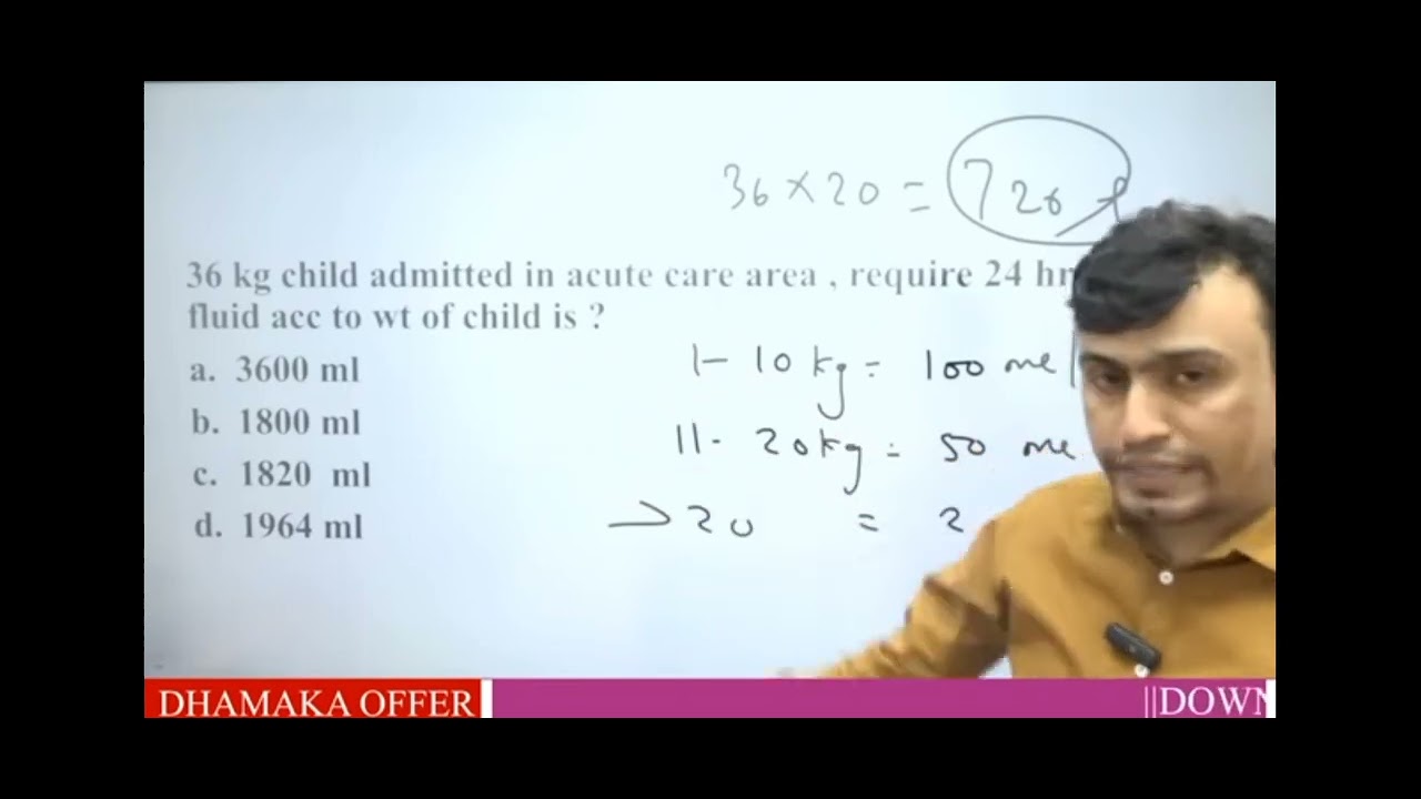 Fluid calculation by ali sir holiday Sagar method - YouTube