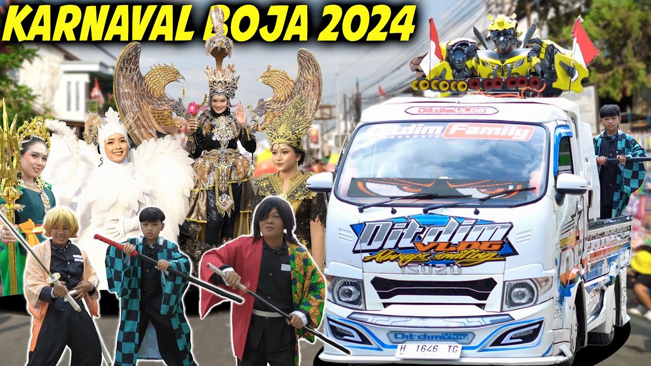 KARNAVAL BOJA 2024!! DITDIM DAN AYAH COSPLAY DEMOND SLIYER, FULL MERIAH ...
