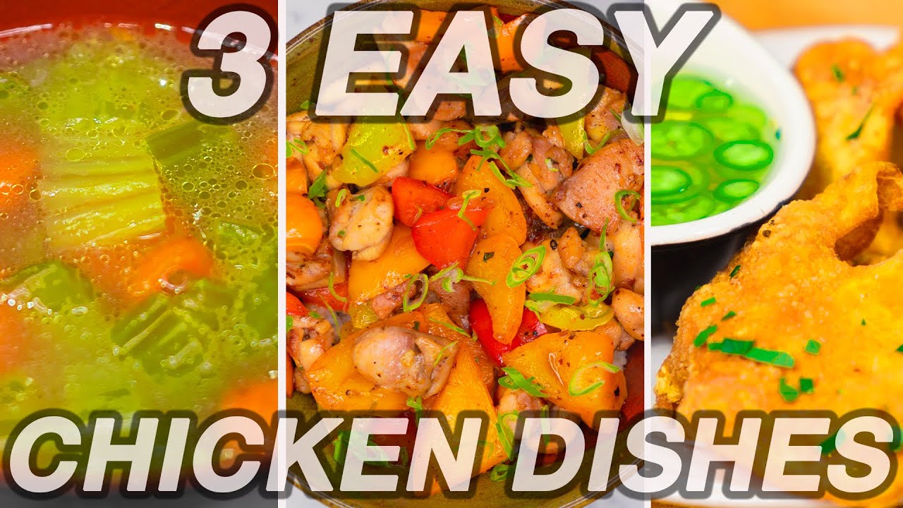 3 Dishes From 1 Ingredient- (Easy Chicken Recipes) - YouTube