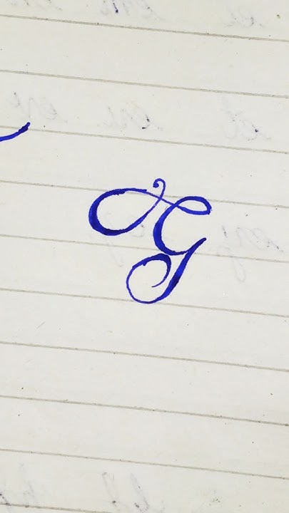 How to write G in Cursive Writing | a-z cursive handwriting #shorts # ...