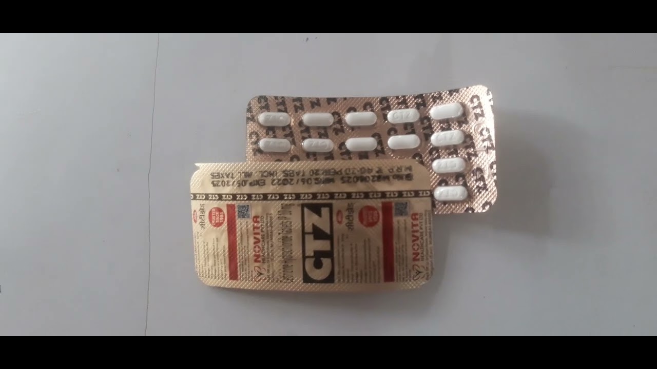 CTZ tablet Contain Cetrizine hydrochloride 10mg basic information used ...
