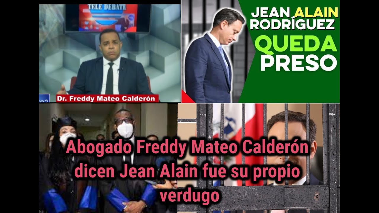 Abogado Freddy Mateo Calderón dicen Jean Alain fue su propio verdugo ...