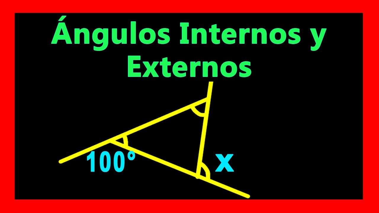 👉 Como Hallar los Angulos Internos y Externos de un triangulo - YouTube