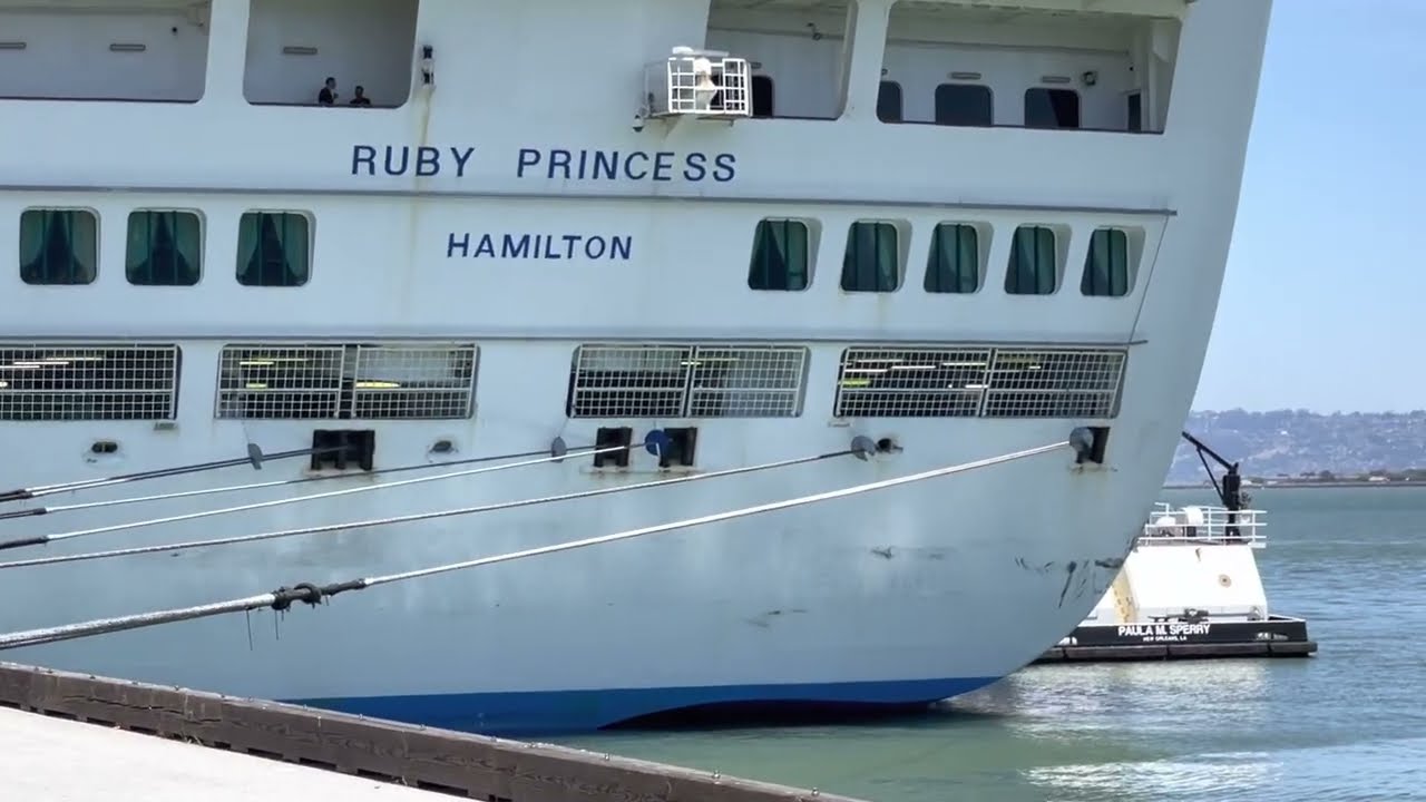 RUBY PRINCESS. Stern view. Friday afternoon. May 20, 2022. San ...