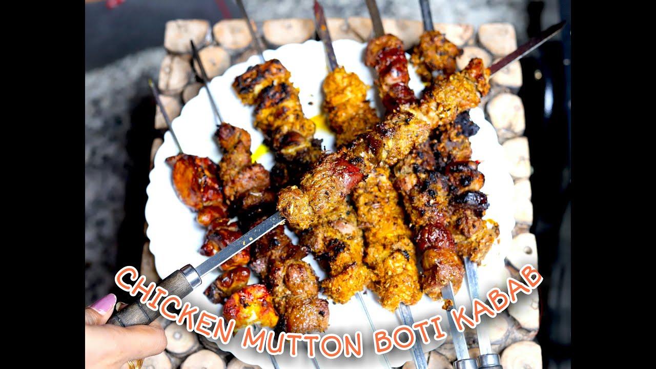 Chicken Mutton Boti Kabab | Homemade Barbeque Kabab - YouTube
