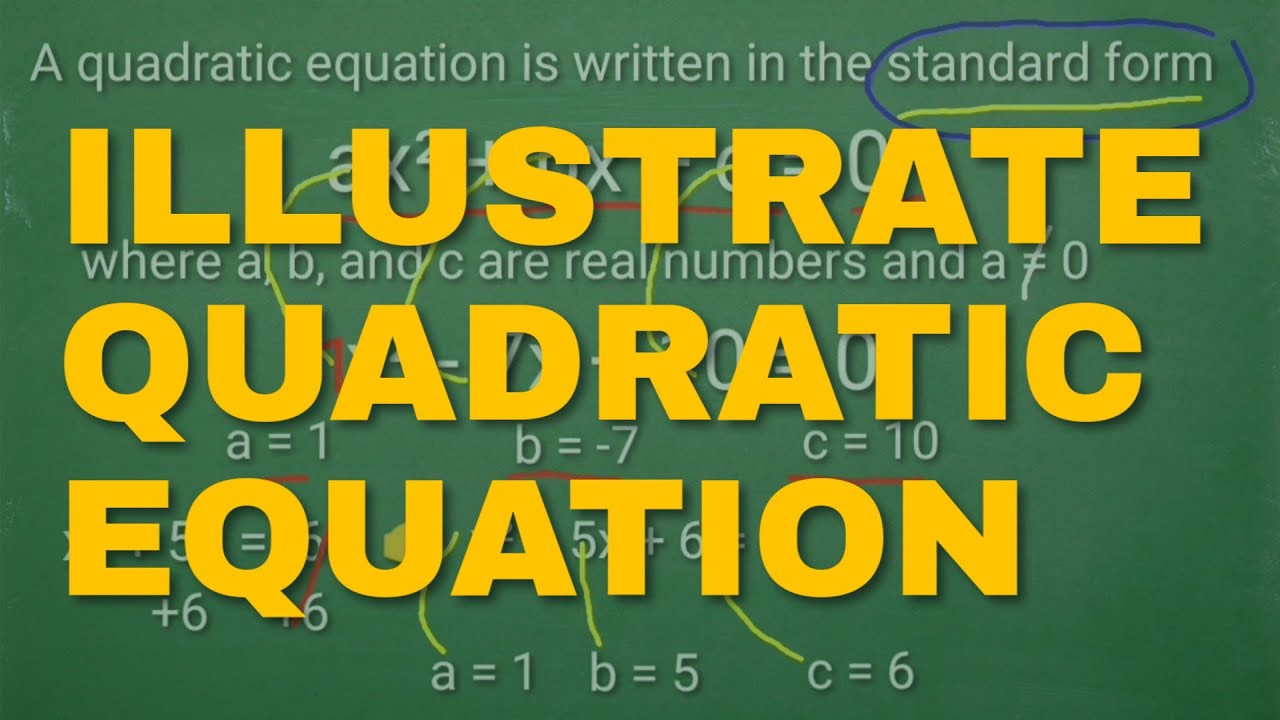 Illustrate Quadratic Equation - Ez lang - YouTube