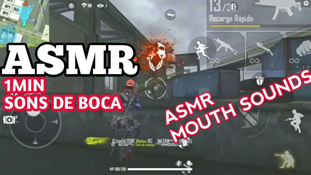ASMR FREE FIRE - 3 TINGLES - 1 MINUTE asmr ff - YouTube