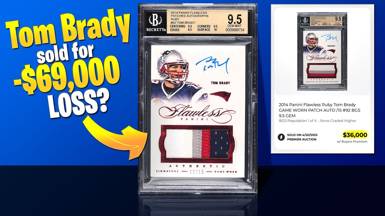 A 2014 Panini Flawless Tom Brady Ruby Patch Autograph Selling for a ...