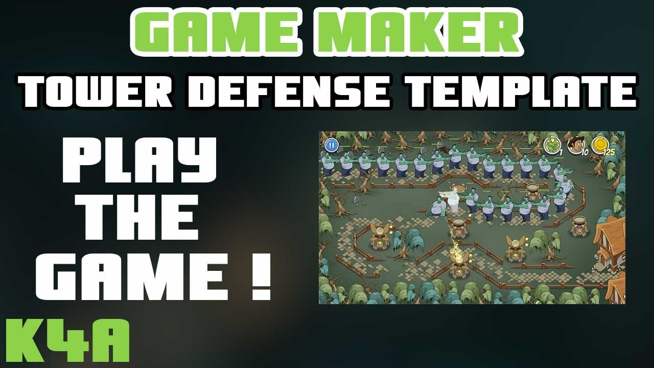 Play the template game - GameMaker Tower Defense Template GML Visual - YouTube