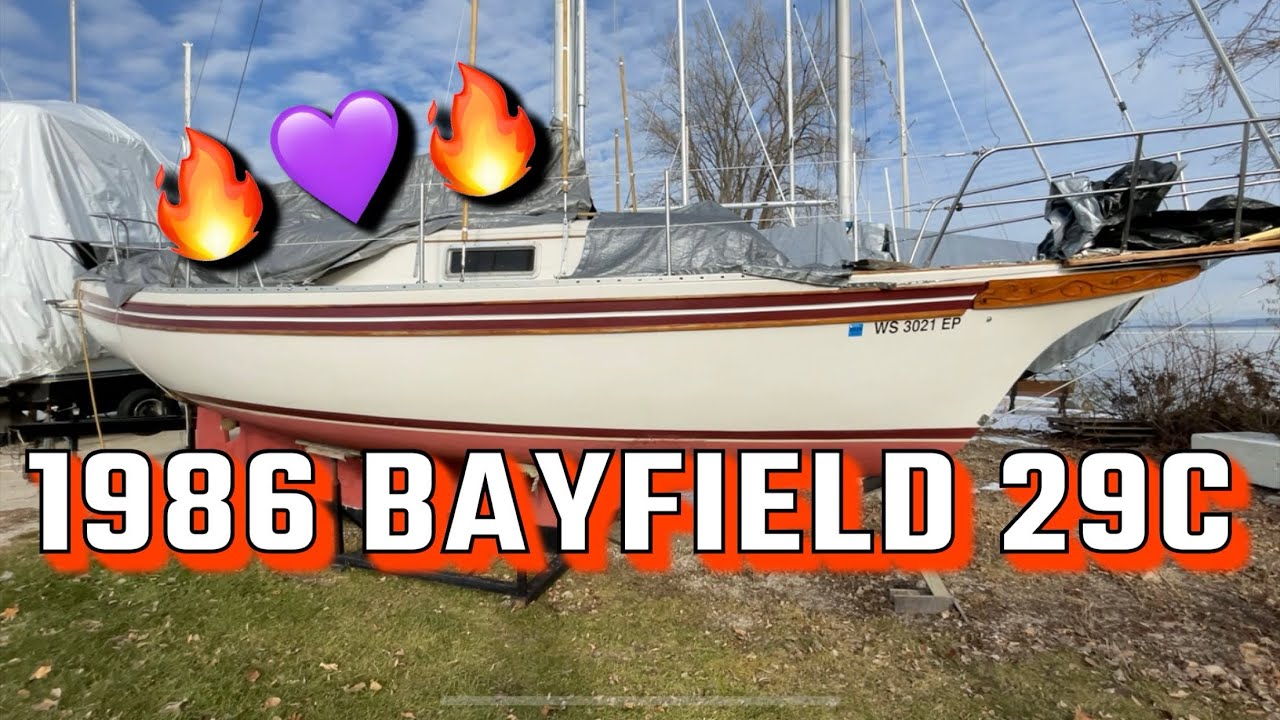 My New Bluewater Boat: 1986 Bayfield 29C Tour - YouTube