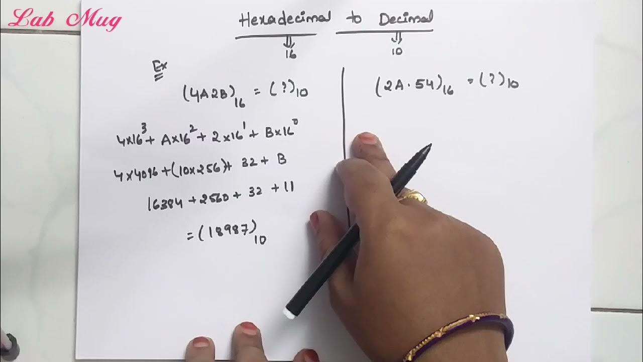 Hexadecimal to Decimal conversion in number system || number system in telugu - YouTube