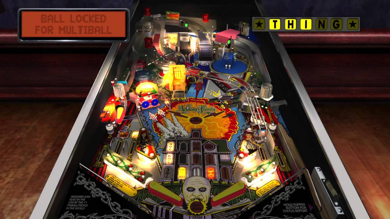 The Addams Family PlayStation 4 version on the pinball arcade - YouTube