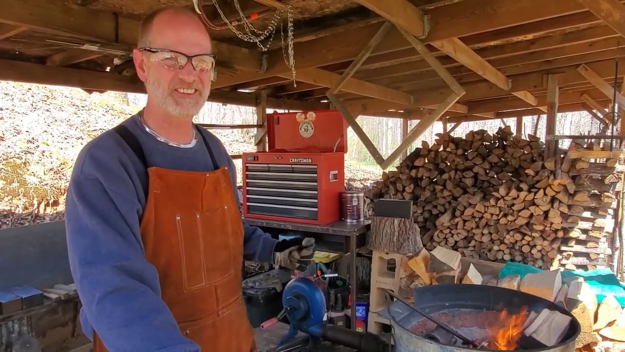 Wood Fired Forge Setup - YouTube