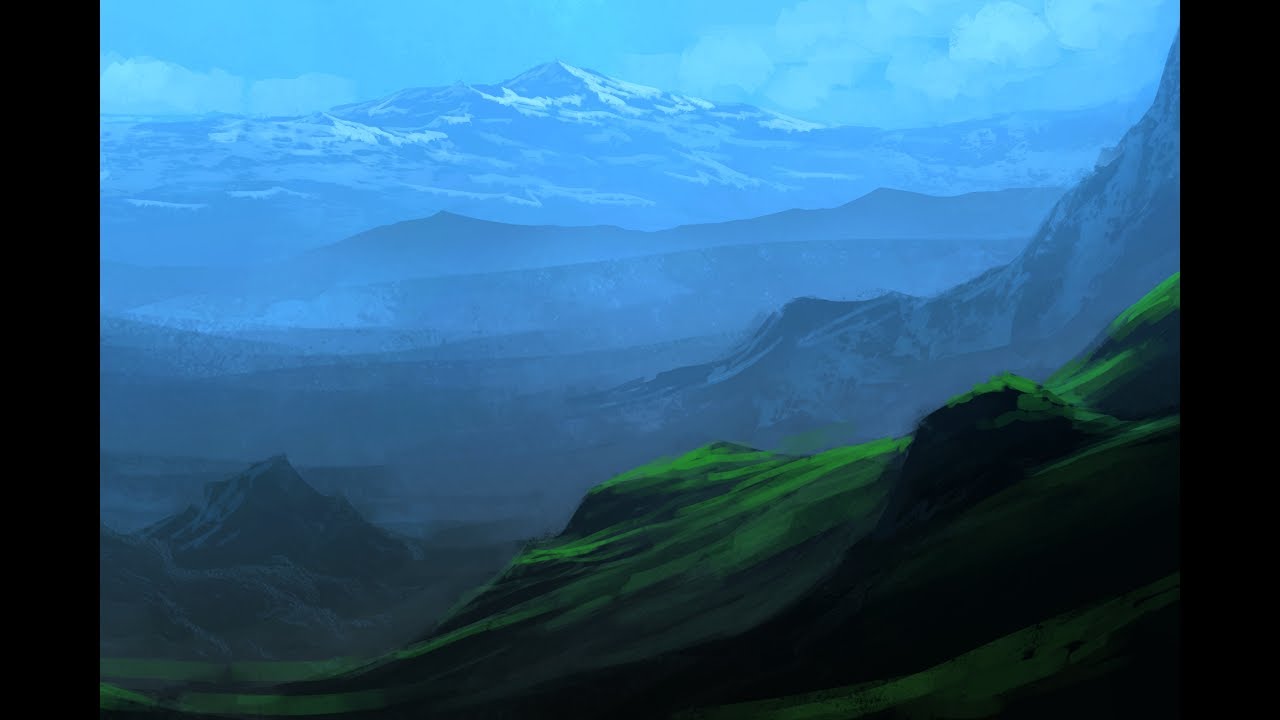 Photoshop Landscape Tutorial - YouTube