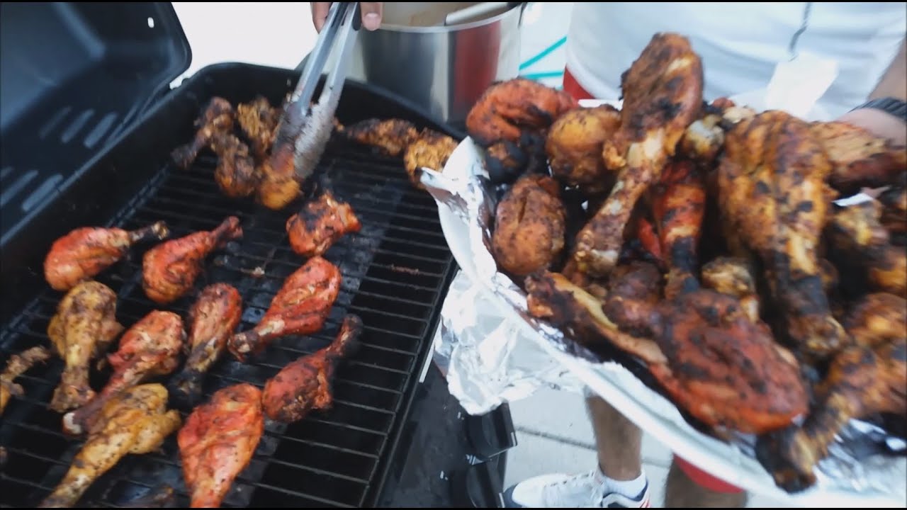 How to BBQ Chicken on Grill | Chicken Drumstick BBQ | Party BBQ Chicken ...