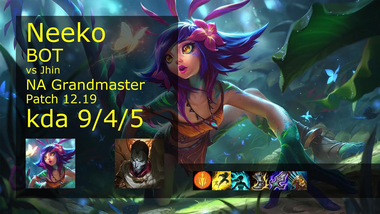 Rank 4 NA Neeko Bot: Neeko vs Jhin - YouTube