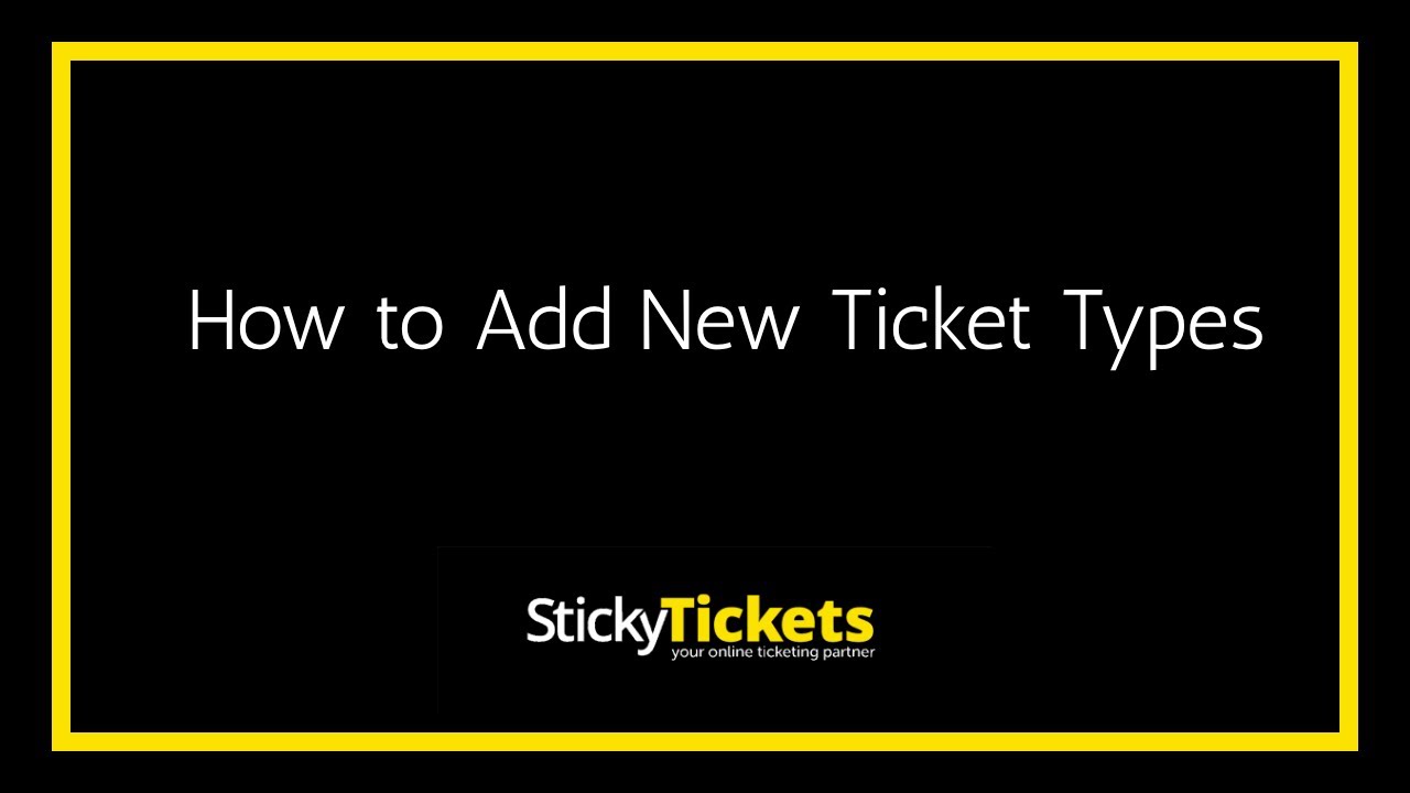 How to Add New Ticket - YouTube