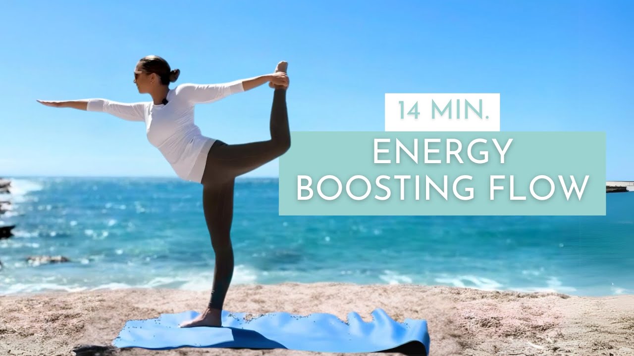 14 MIN | ENERGY BOOSTING FLOW | Full Body Yoga in Monte Carlo - YouTube