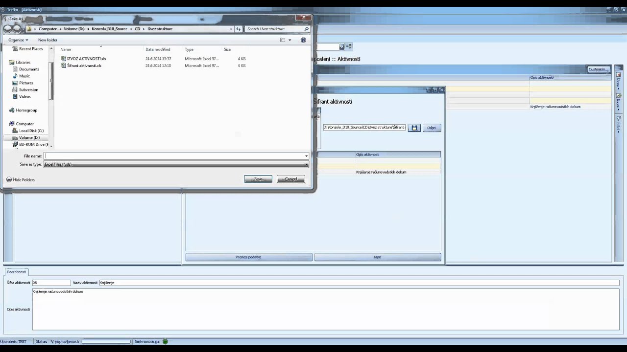 Navodila Trefko :: Splošno :: Izvoz v Excel - YouTube