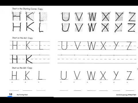 1st Grade: HWT corner capitals - YouTube