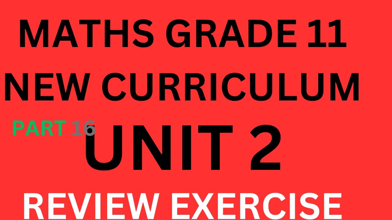 Review Exercise On Unit 2 Question 4 5 7 YouTube review-exercise-on-unit-2-question-4-5-7-youtube