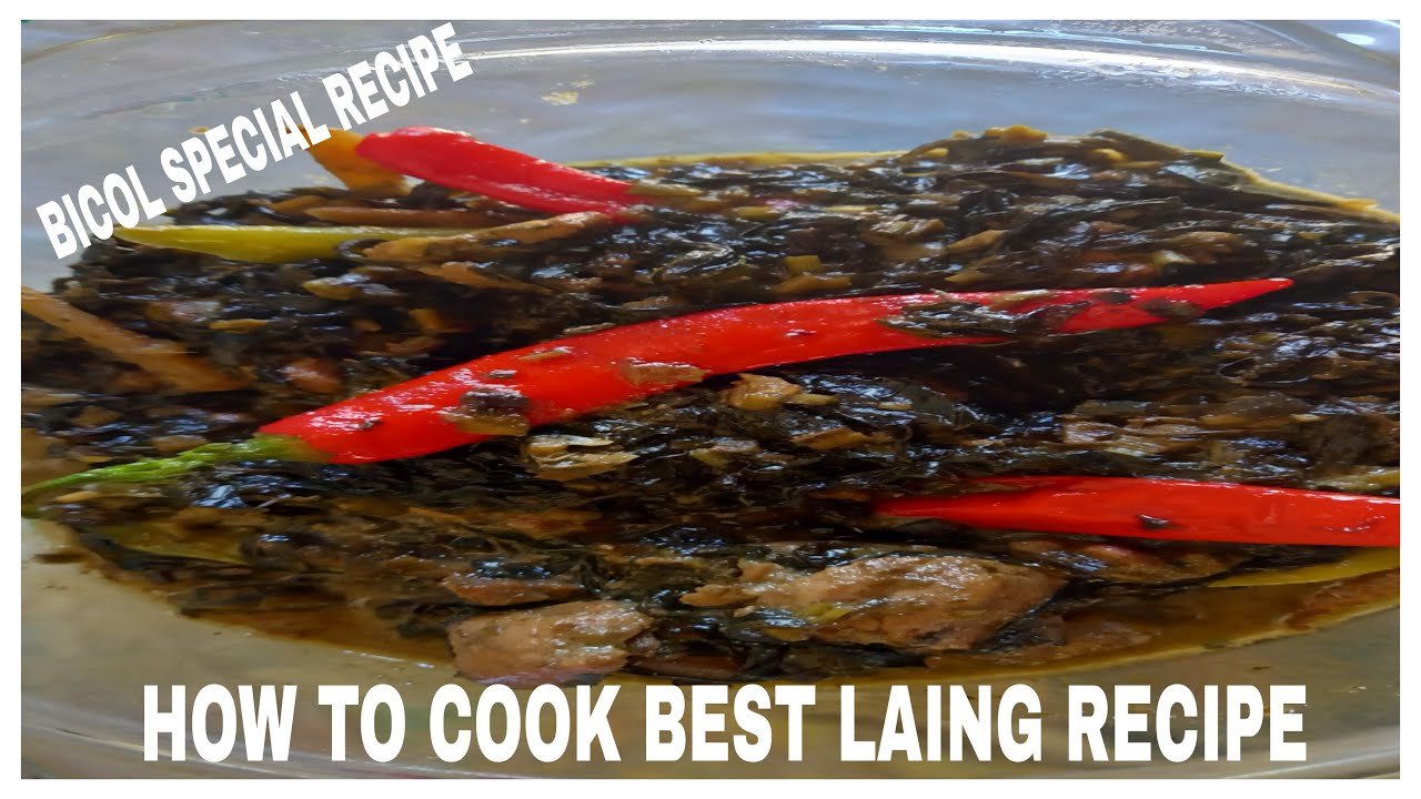 HOW TO COOK BEST LAING RECIPE II DRIED TARO LEAVES WITH COCONUT MILK ...