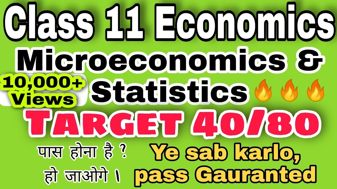 Most important questions Class 11 Economics | Most expected questions ...