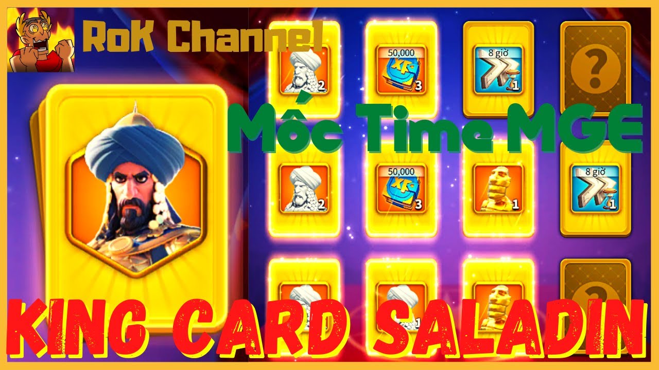 Có nên chơi Event King Card Saladin trong Rise of Kingdoms - YouTube