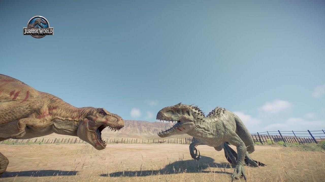 T-Rex vs Indominus Rex: The Legendary Clash of Dinosaurs - YouTube