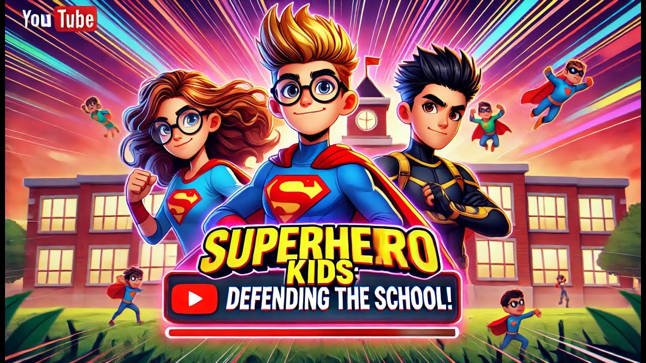 Superhero Kids: Defending the School | Kids Animated Stories | Kids ...