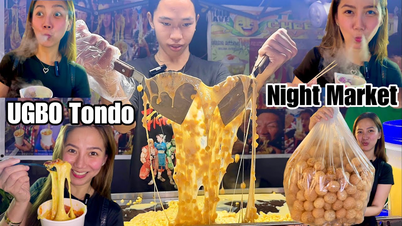 TONDO Filipino Street Food Night Market | 3 Viral Street Food in UGBO ...